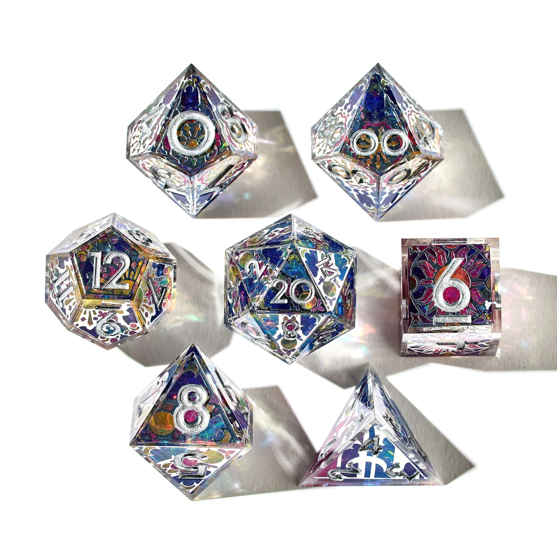 Lunar Cathedral 7-Piece Iconic Dice Set – Rogue State Games